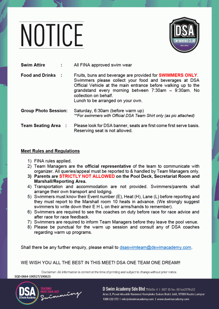 Team-Briefing-Notice-SportExcel-2nd-Leg-2019-2 | DSA Swim Team | DSA