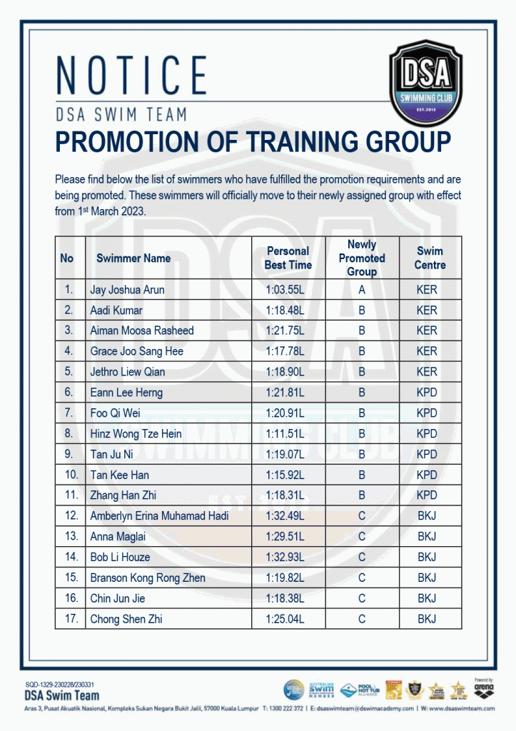 DSA Swimming Club | DSA Swim Team | D Swim Academy (DSA)